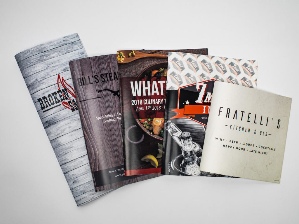 Standard Menus / Menu Inserts - River City Reproductions